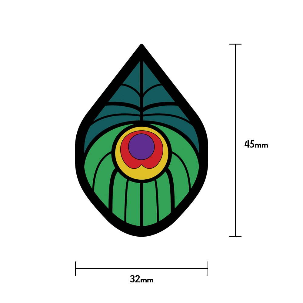 Perfectly Peacock Stud - Pina Colada | Foxx & Ginger